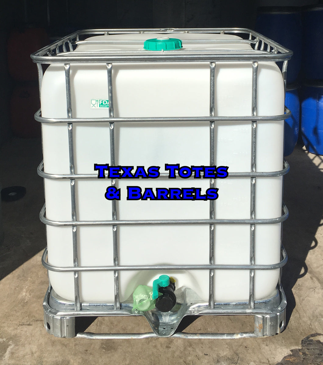 275 GAL. IBC FOOD GRADE CLEANED IBC TOTE – Texas Totes and Barrels