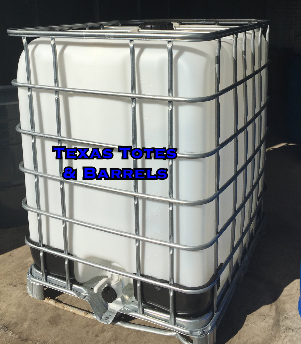 330 GAL. IBC FOOD GRADE CLEANED IBC TOTE – Texas Totes and Barrels