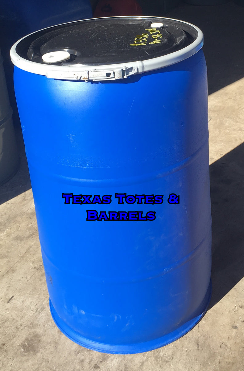 55 GAL. OPEN TOP FOOD GRADE BARREL – Texas Totes and Barrels